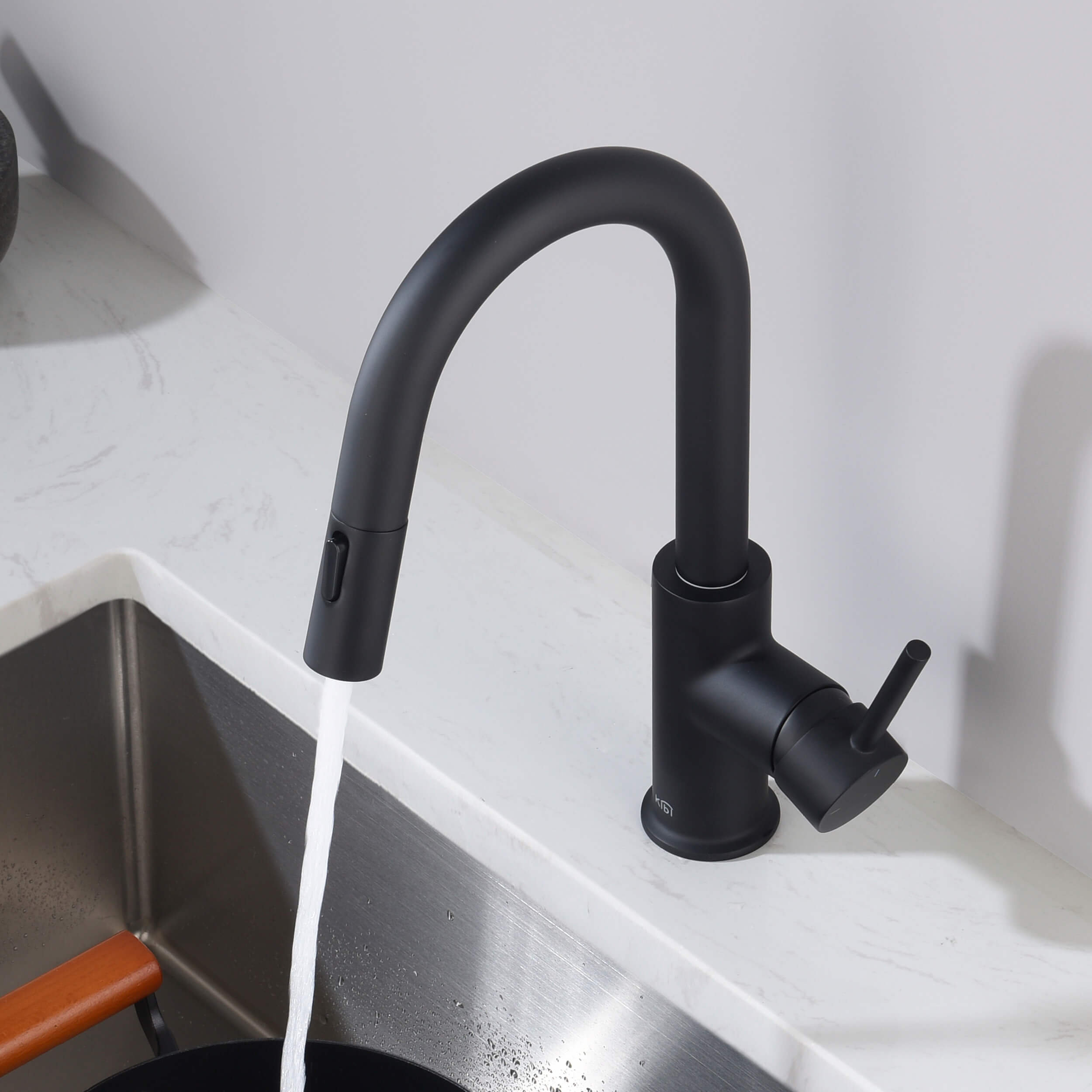 KIBI USA KIBI Luxe Pull Down Kitchen Faucet & Reviews | Wayfair