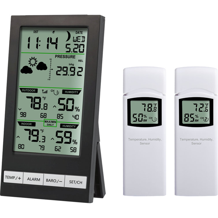 Ambient Weather Advanced Wireless Weather Station with 2 Sensors and AC ...