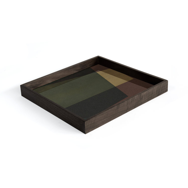Ethnicraft Angle Tray - Glass - Slate - Square - S | Wayfair