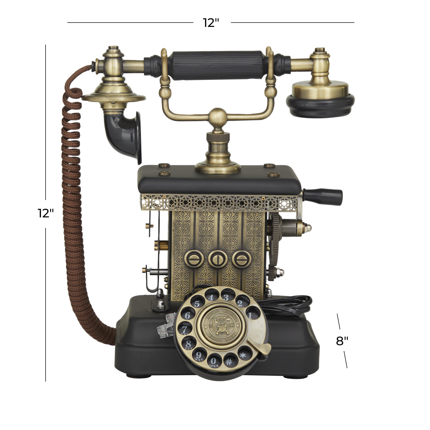 Canora Grey Vintage Metal Corded Telephone | Wayfair