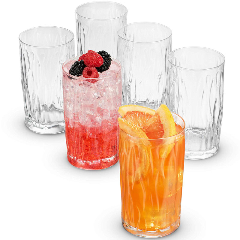 Bormioli Rocco Wind Italian 6 Piece Glass Assorted Glassware Set ...
