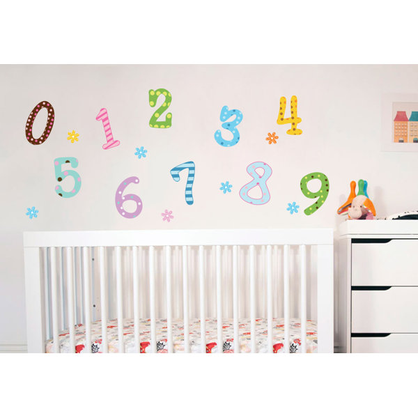 Wall Decal Source Number and Flower Wall Decal | Wayfair