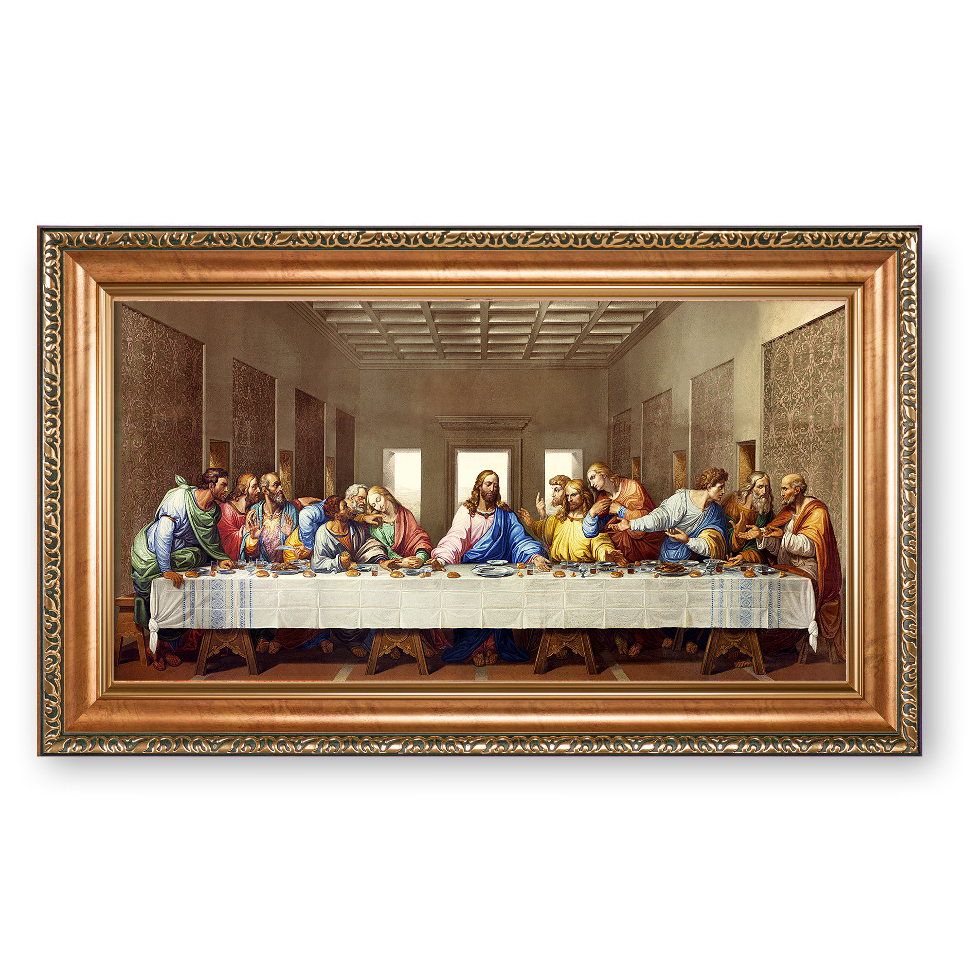 Vault W Artwork The Last Supper by Leonardo Da Vinci - Picture Frame ...
