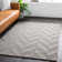 Wrought Studio Zora Chevron Handmade Hand Loomed Wool Area Rug in Taupe ...