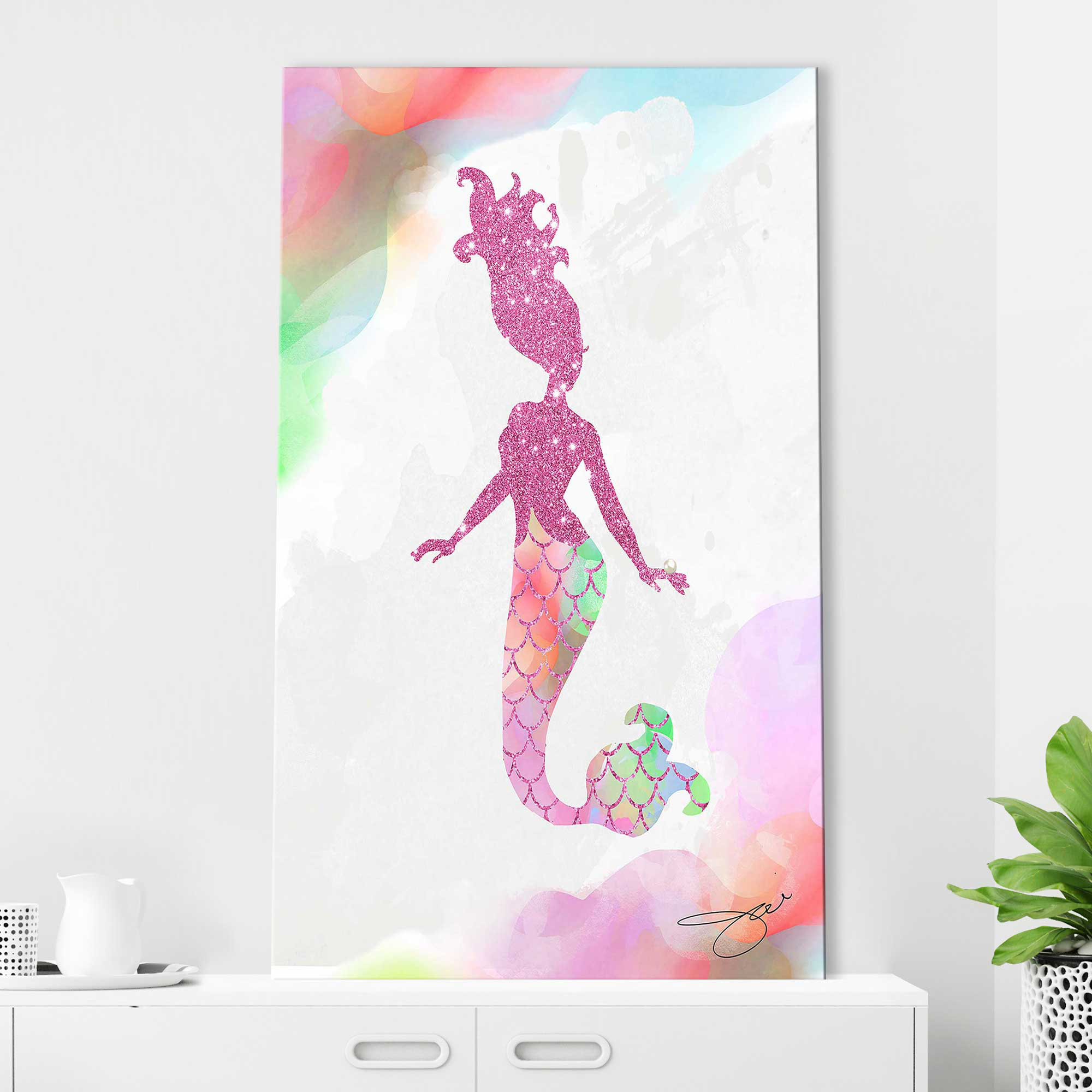 Sunside Sails Mermaid 2 (Vertical) by By Jodi - Graphic Art | Wayfair