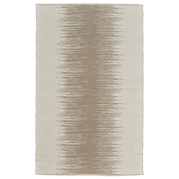 Ebern Designs Evins Handmade Taupe Rug | Wayfair