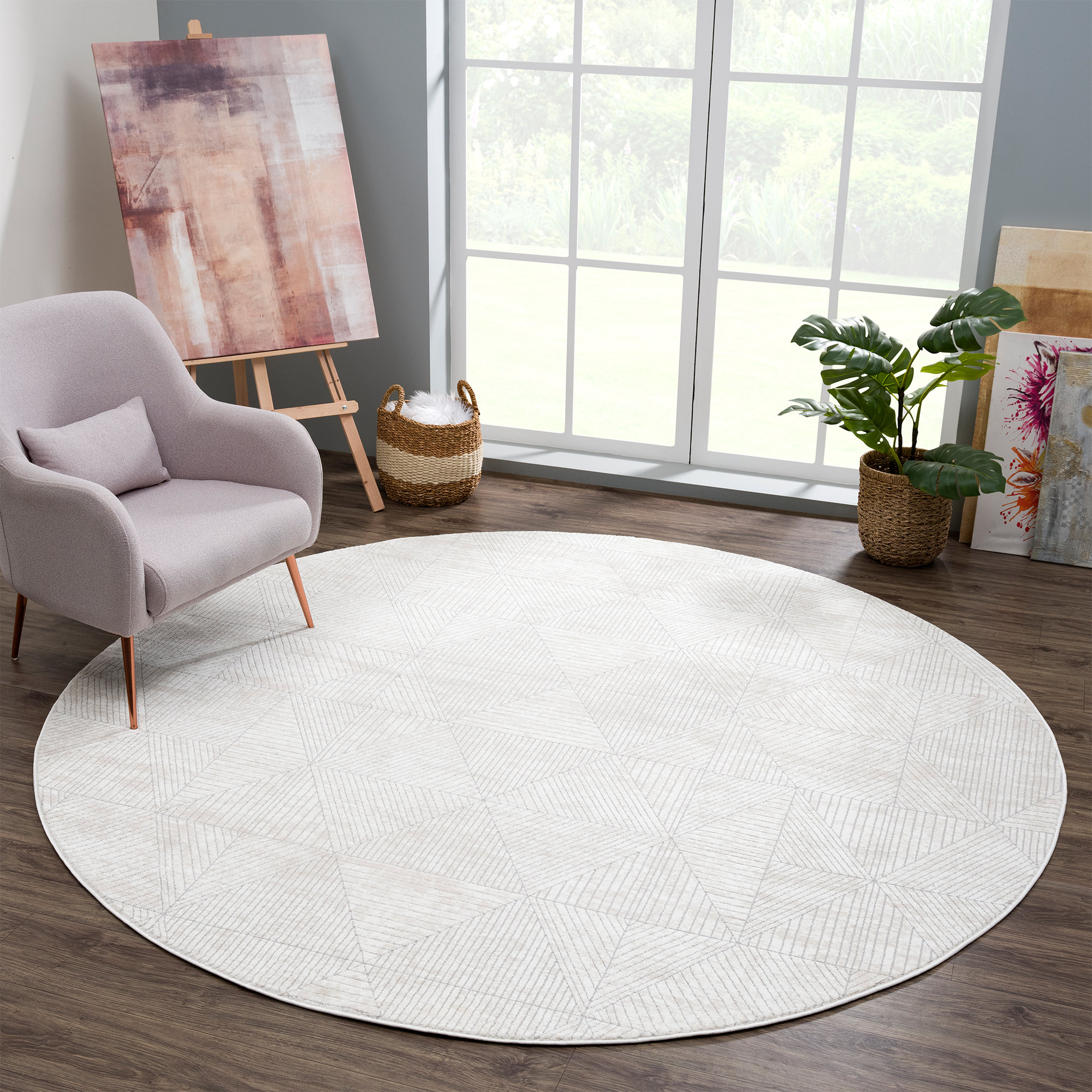 Union Rustic Annatone Power Loom Light Gray Rug | Wayfair