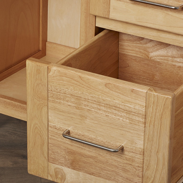 Red Barrel Studio® Kinch 52.5'' Wide Rolling Kitchen Cart with ...