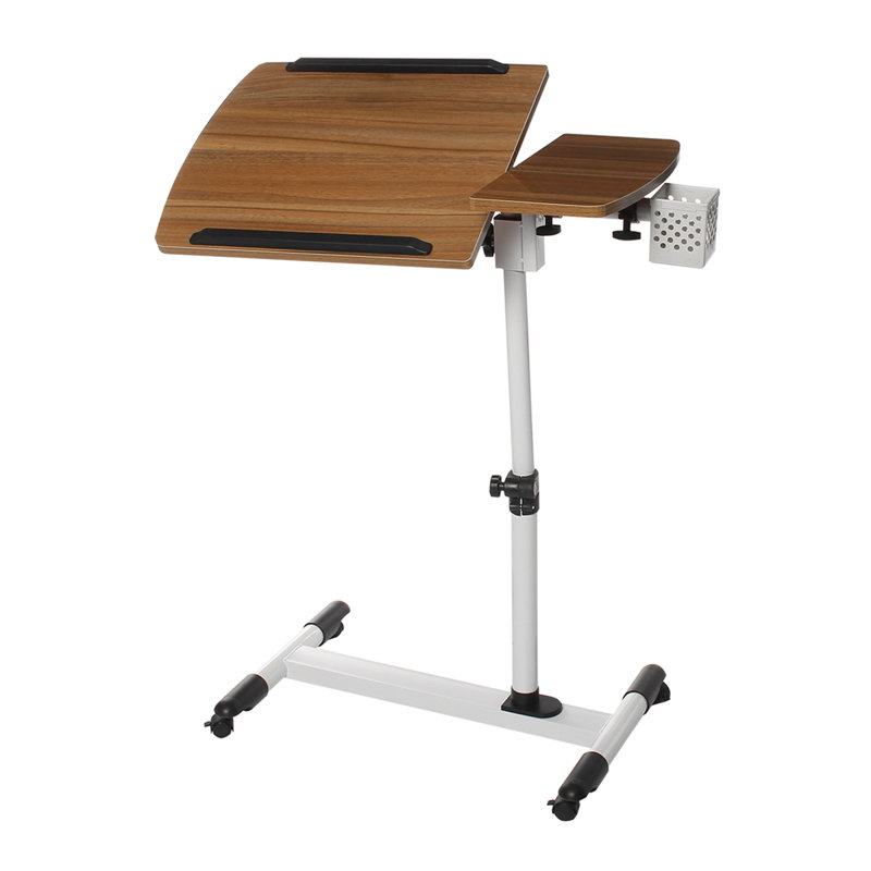 Rebrilliant Adjustable Tilt Overbed Bedside Table | Wayfair.ca