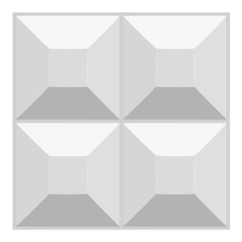 Boshen 11.8" x 11.8" 3D Wall Panel in White (12-pack) | Wayfair