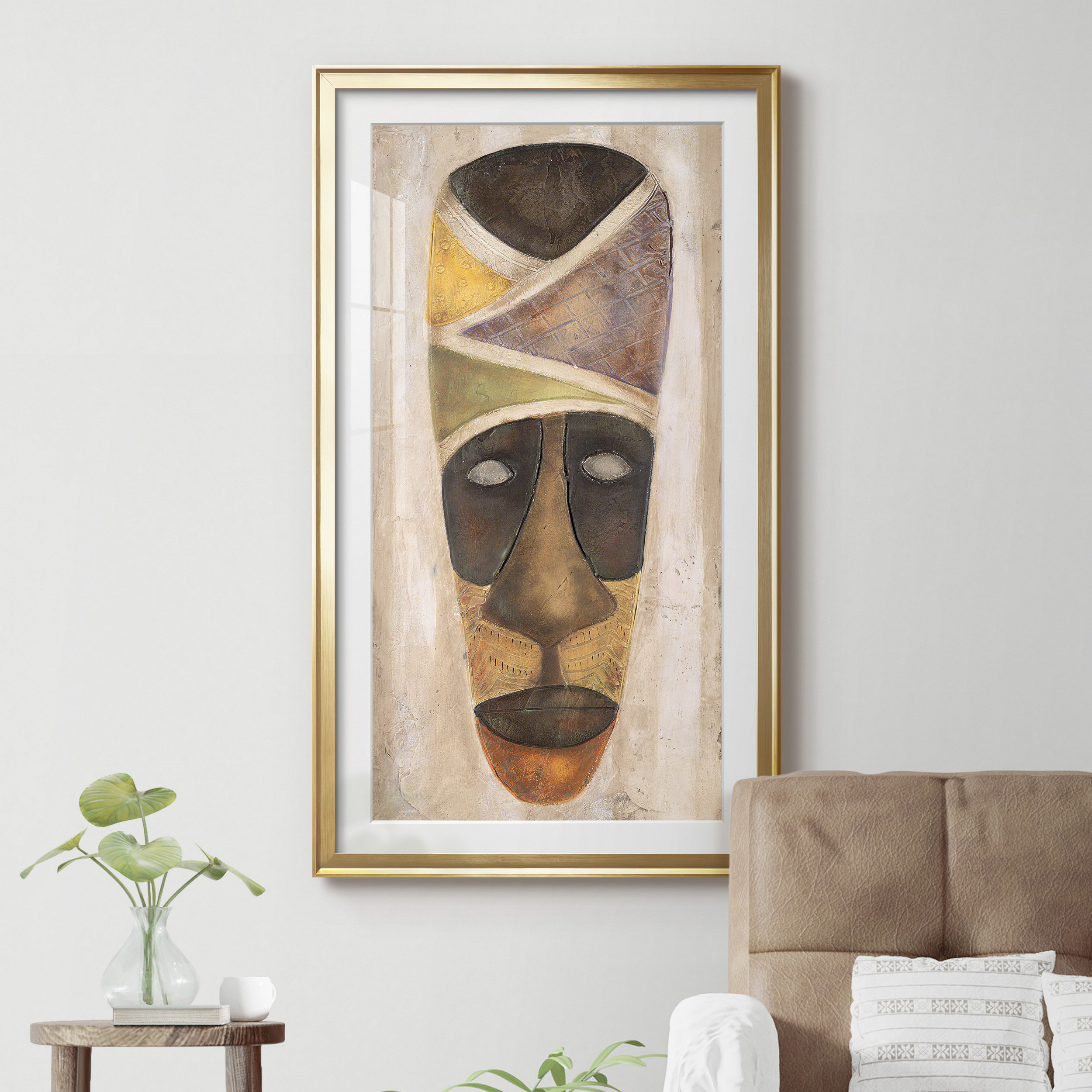 Bungalow Rose Tikar Mask - Picture Frame Painting | Wayfair