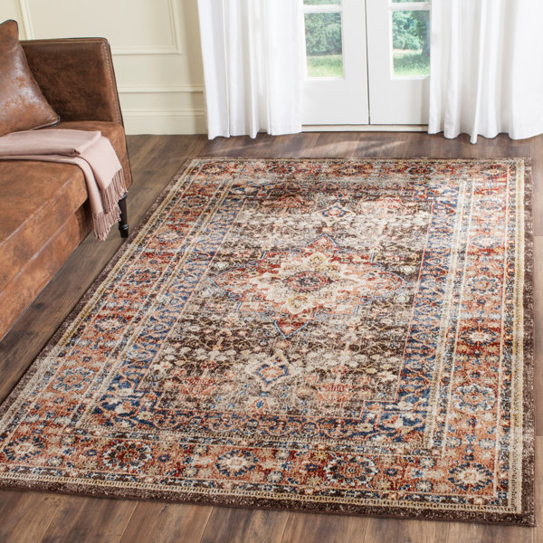 Broomhedge Power Loomed Brown/Rust Area Rug & Reviews | Birch Lane
