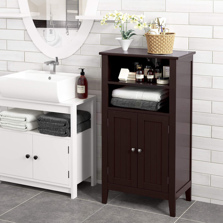 Mirrored Free Standing Bathroom Cabinet – Rispa