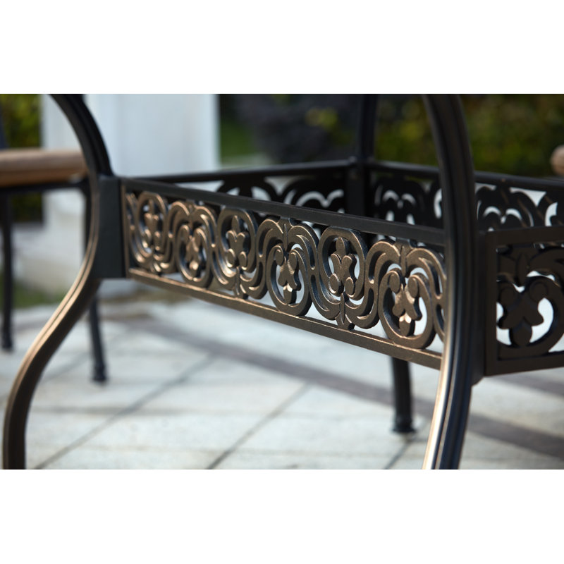 Lark Manor Anhar 7-Piece Patio Dining Set (w/ 2 Swivel Rockers) w ...