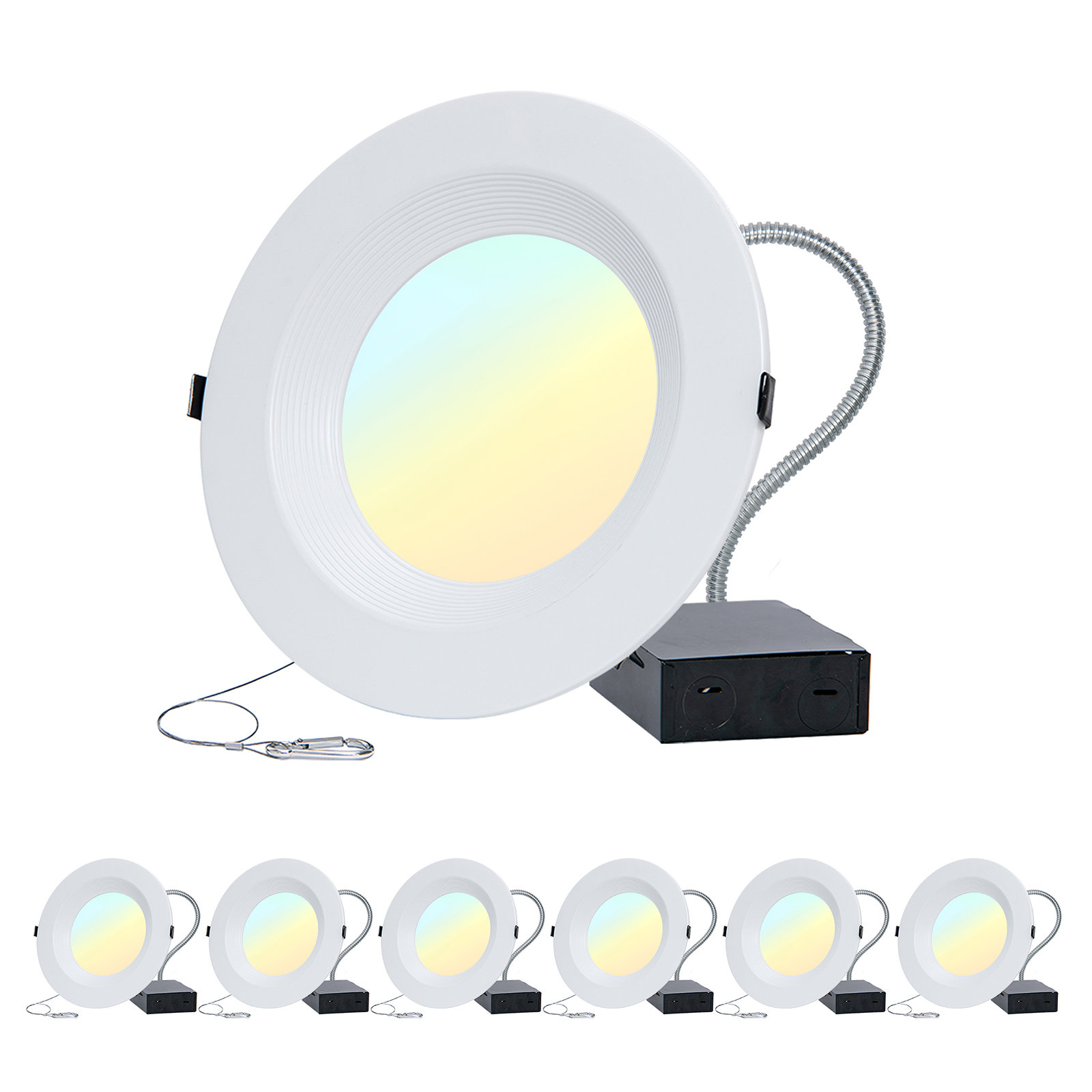 RUN BISON 7.48" Selectable IC Rated LED Recessed Lighting Kit | Wayfair