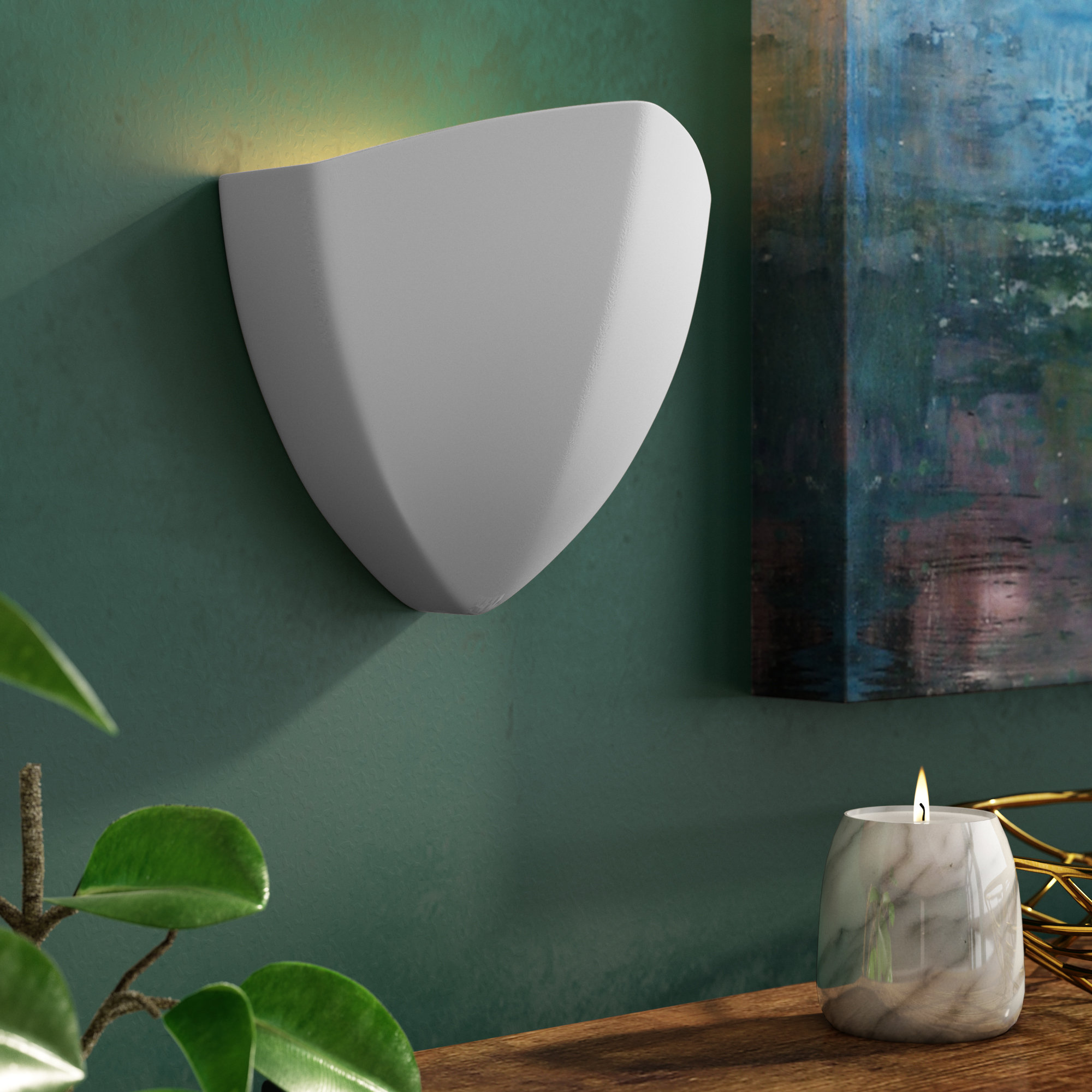 Wade Logan® Maarten Ceramic Half Moon | Wayfair