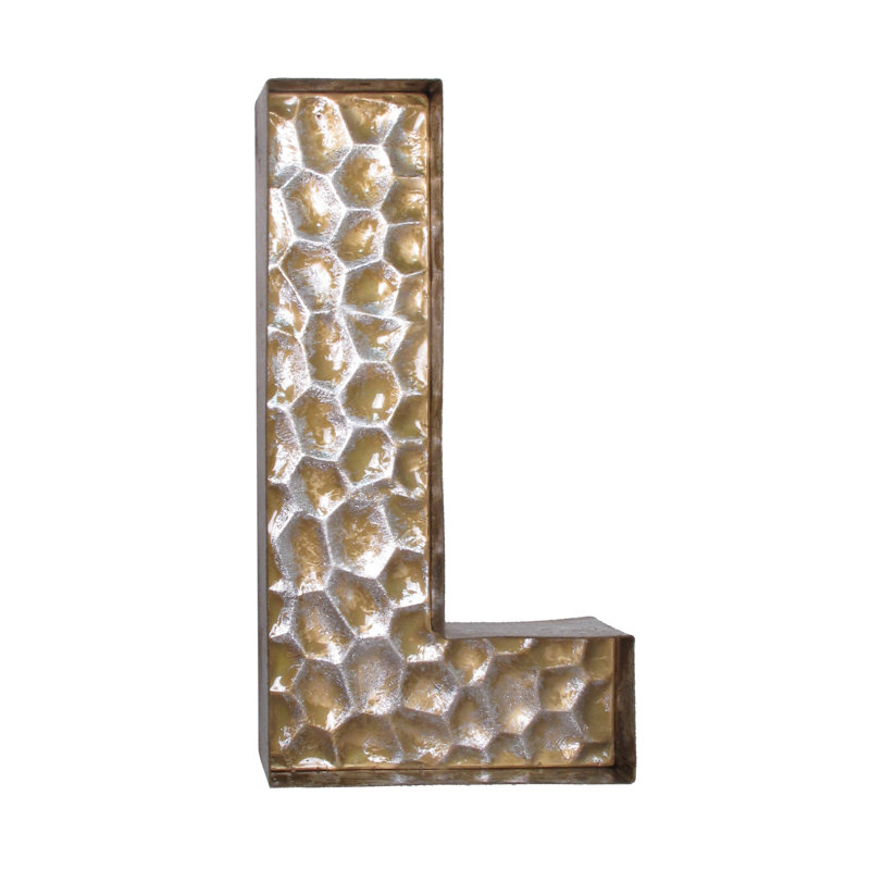 Astoria Grand Honeycomb Letter Block Wall Decor & Reviews | Wayfair