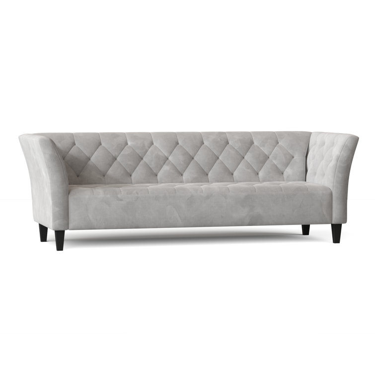 Mercer41 Carruth 91'' Velvet Flared Arm Sofa | Wayfair