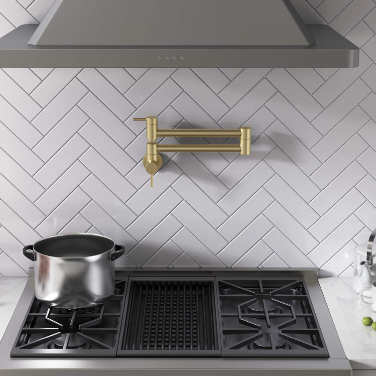 KIBI USA Circular Pull Down Pot Filler with Accessories & Reviews | Wayfair
