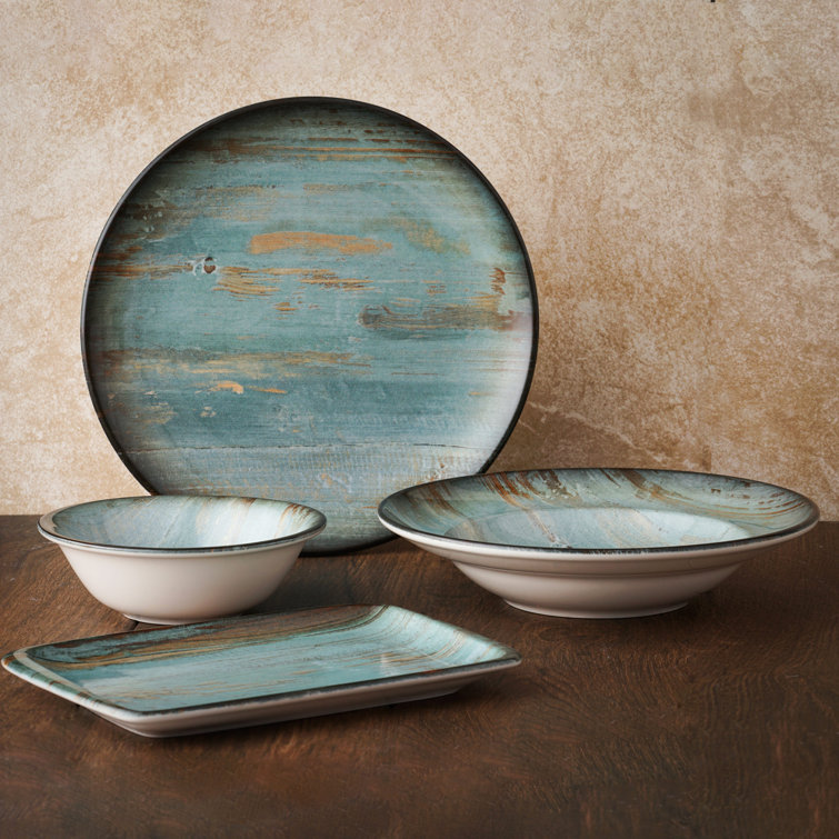 Turgla Home Cora Porcelain China Dinnerware - Set of 4 & Reviews | Wayfair