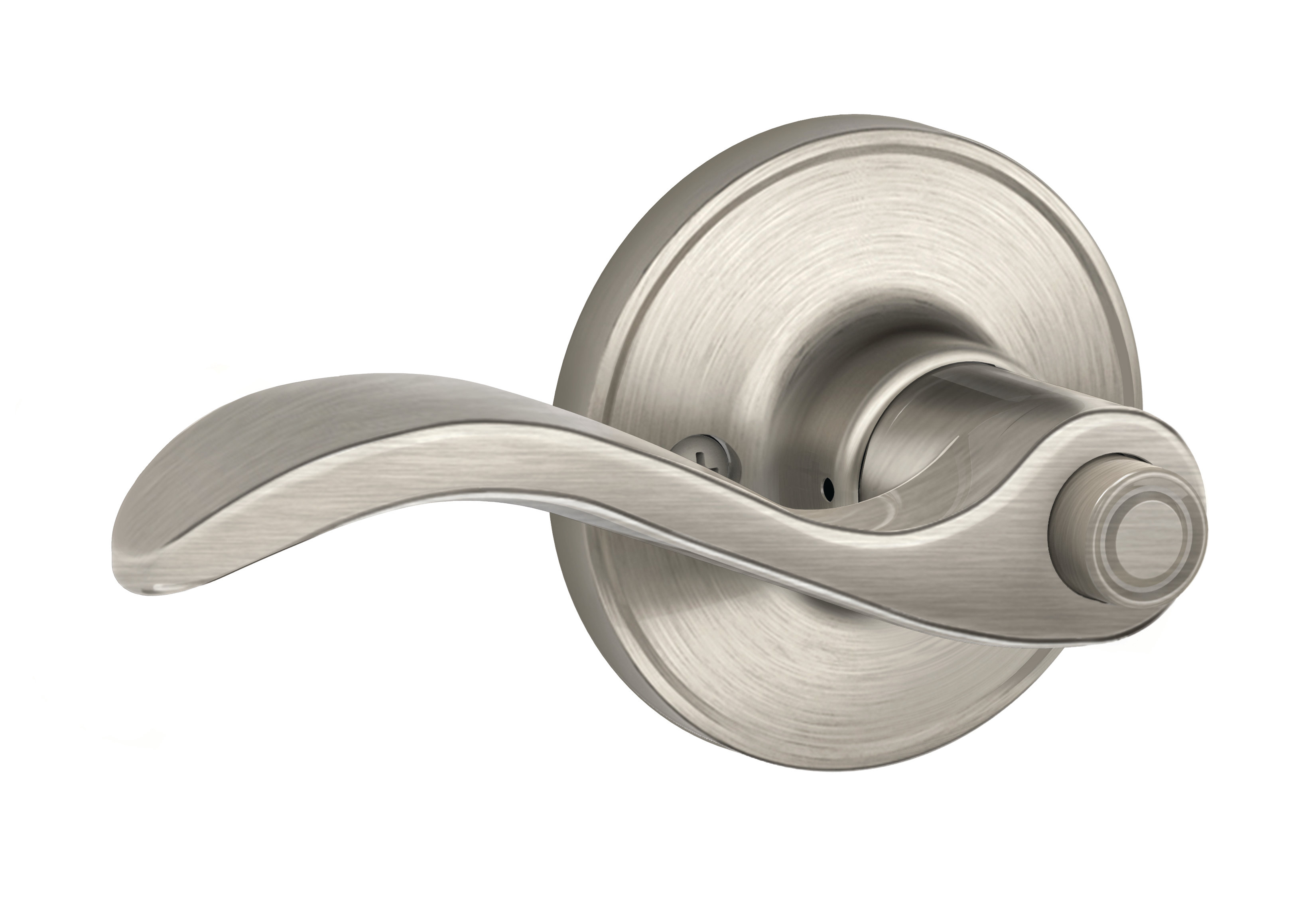 Schlage J Series Seville Lever Bed And Bath Lock With Push Button ...