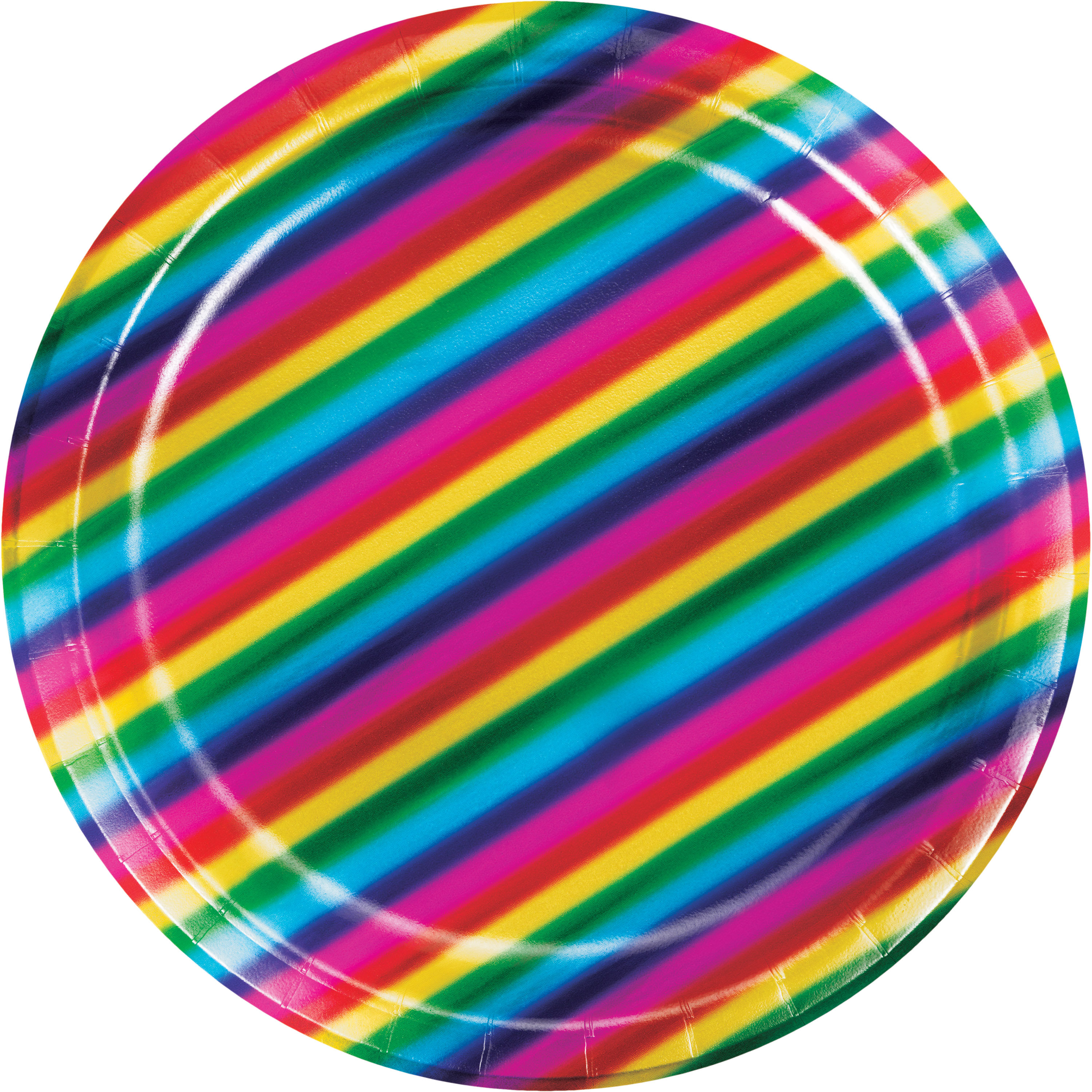 Creative Converting Rainbow Foil Paper Plate | Wayfair