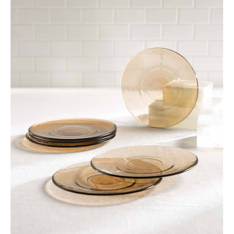 VivaTerra Recycled Glass Dinner Plates | Wayfair