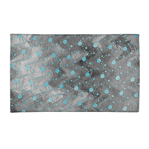 East Urban Home Monochrome Planets and Stars Black Area Rug | Wayfair