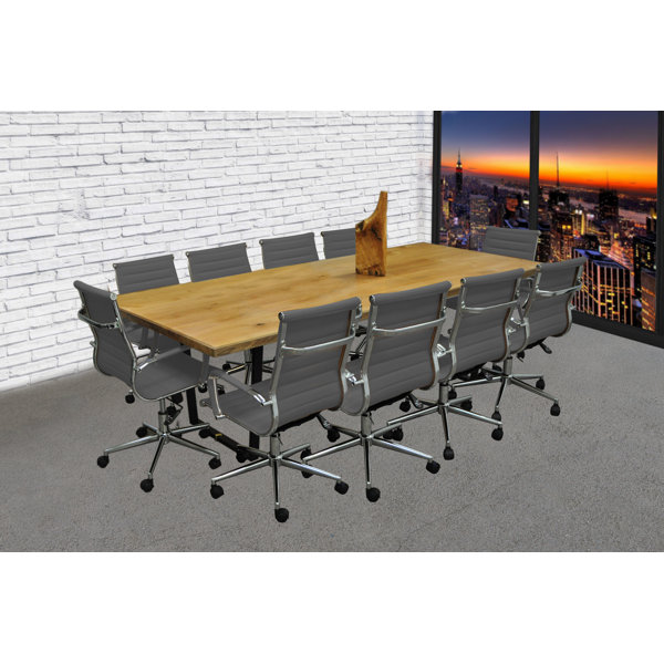 Symple Stuff Rectangular Conference Table and Chair Set | Wayfair