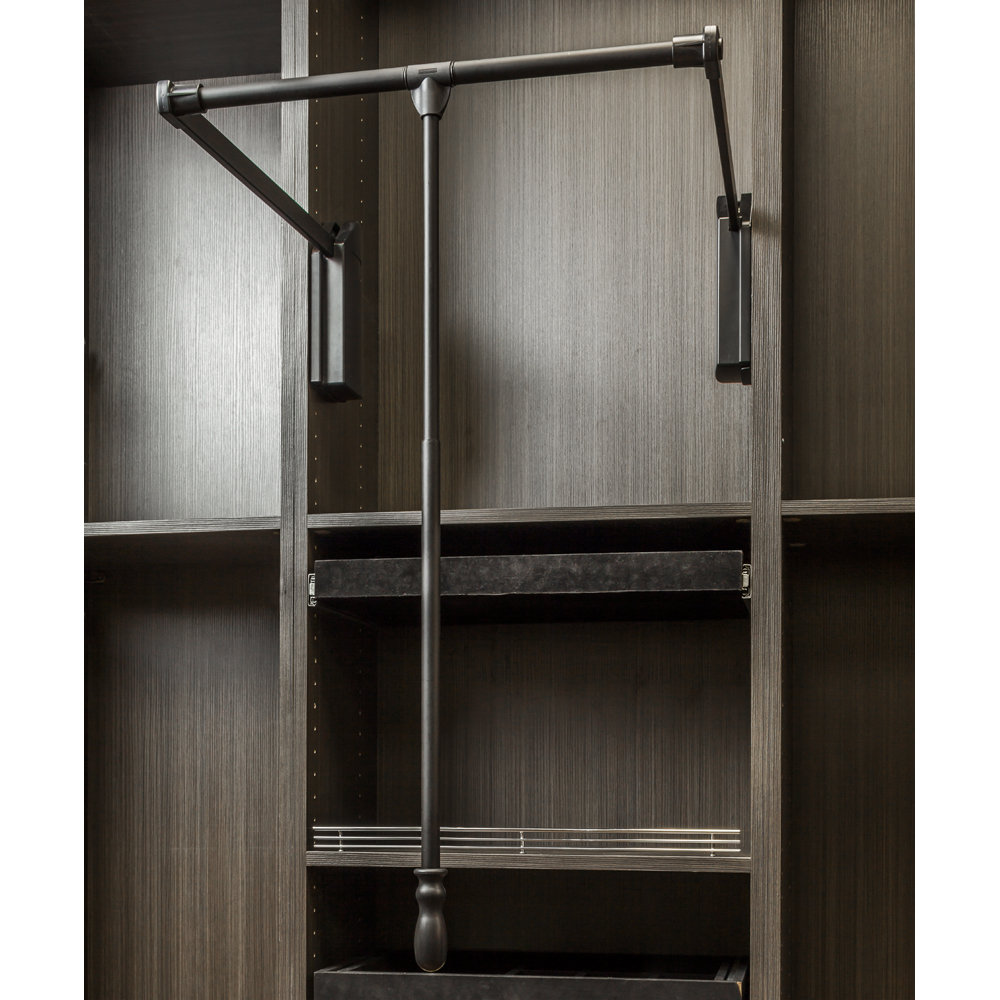 Hardware Resources Adjustable Wall Mounted Clothes Rack & Reviews | Wayfair