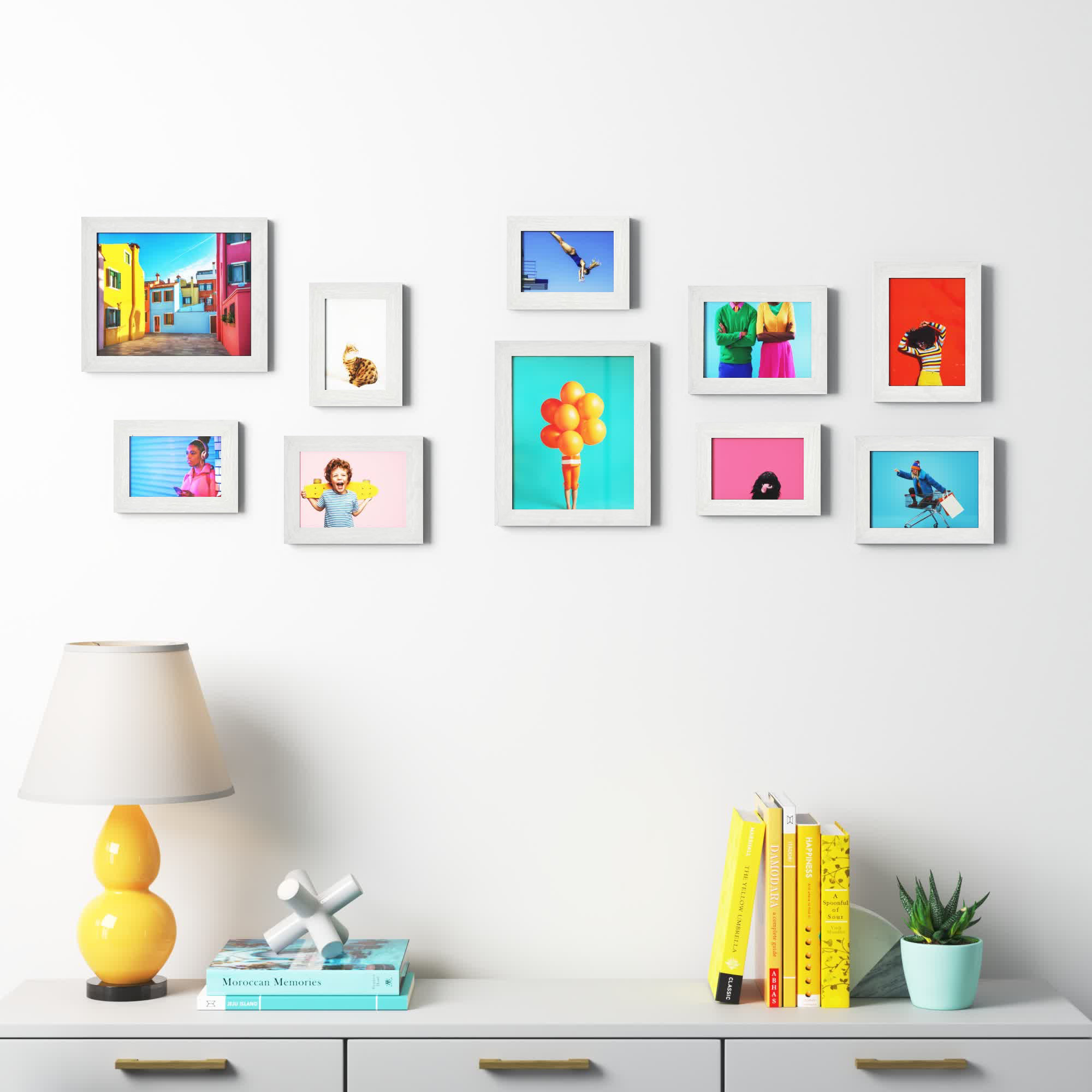 Wayfair Basics® 10 Piece Gallery Essential Picture Frame Set & Reviews ...