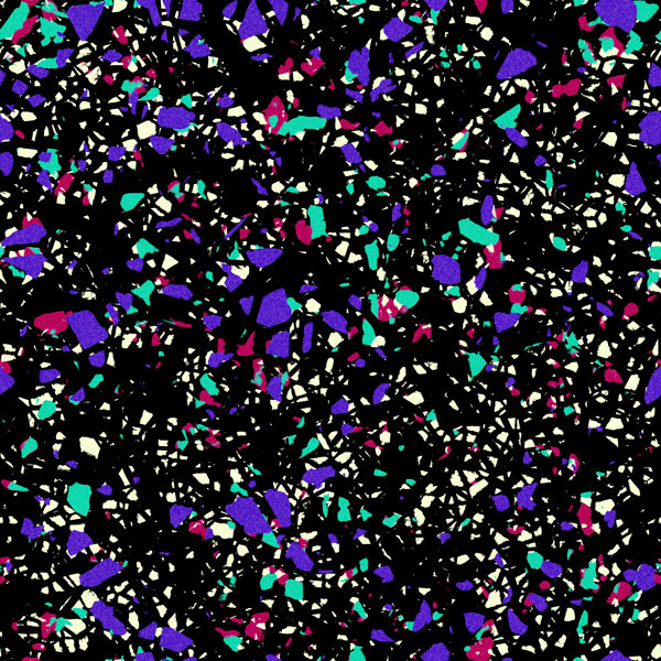 Wrought Studio Fenix Vibrant Funky Terrazzo by - Wrapped Canvas Print ...