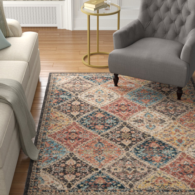 Astoria Grand Summertown Brown/Red Rug & Reviews | Wayfair
