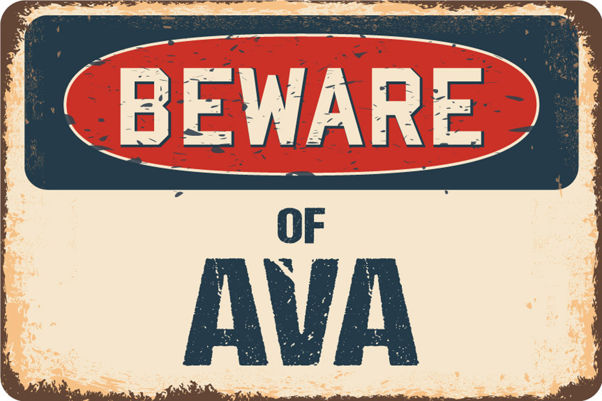 Trinx Bisa Beware of Ava Sign | Wayfair
