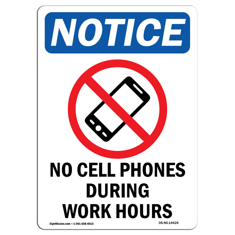 SignMission No Cell Phones During Sign with Symbol | Wayfair