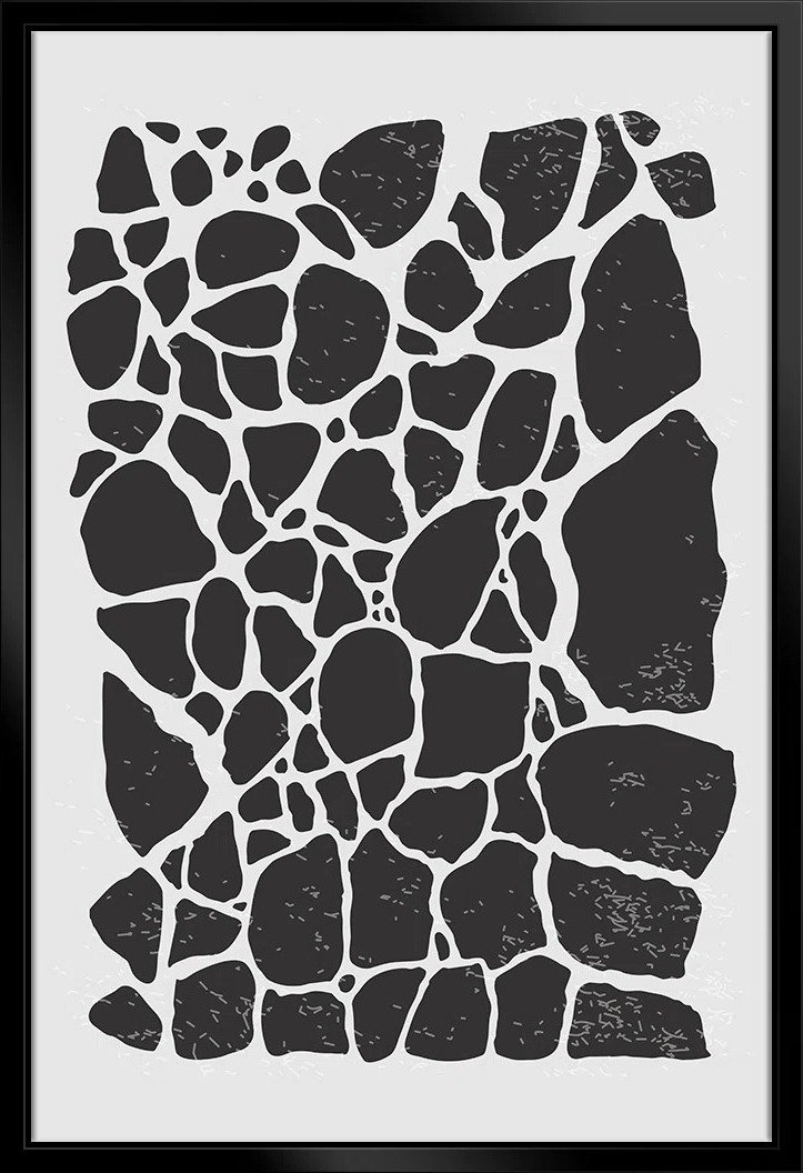 ATX Art Group LLC Geometric Rocky Pattern by Stanley Print House ...