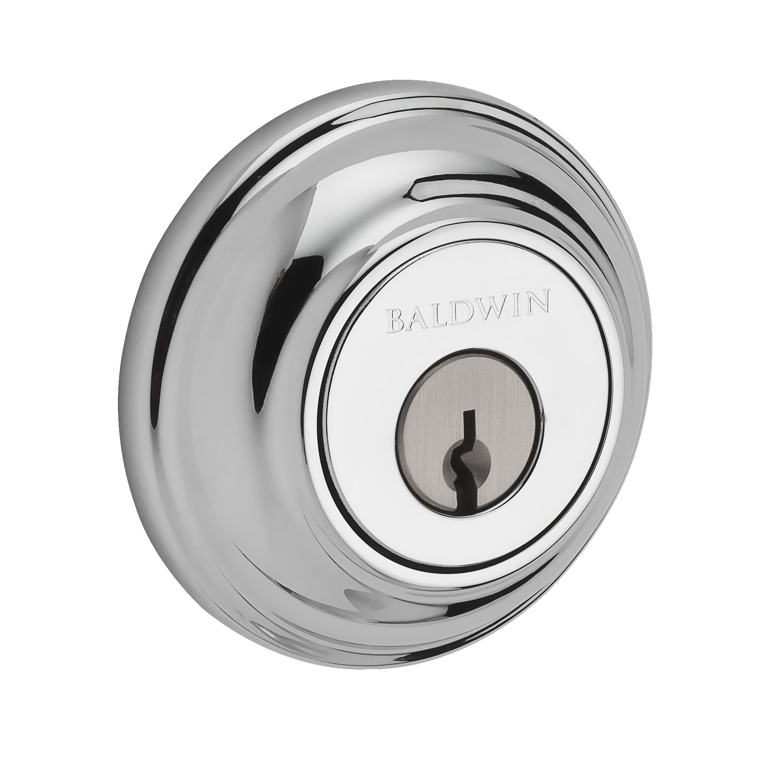 Baldwin Traditional Round Single Cylinder Deadbolt with Smartkey ...