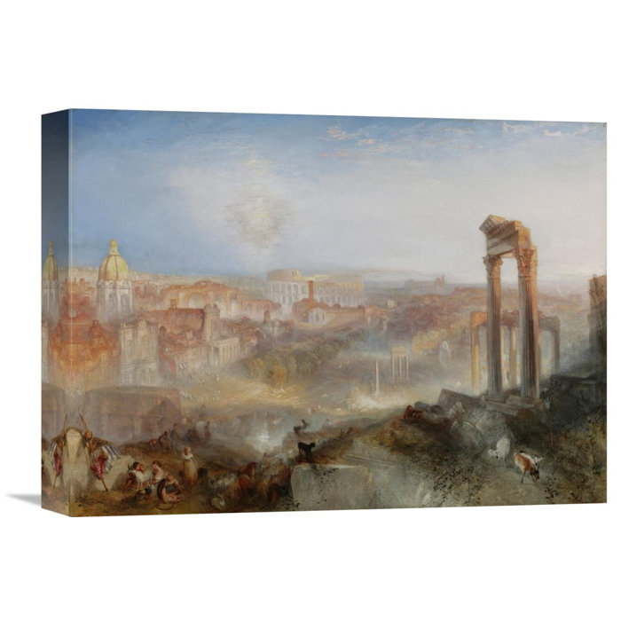 Global Gallery 'Modern Rome - Campo Vaccino' by Joseph Mallord William ...