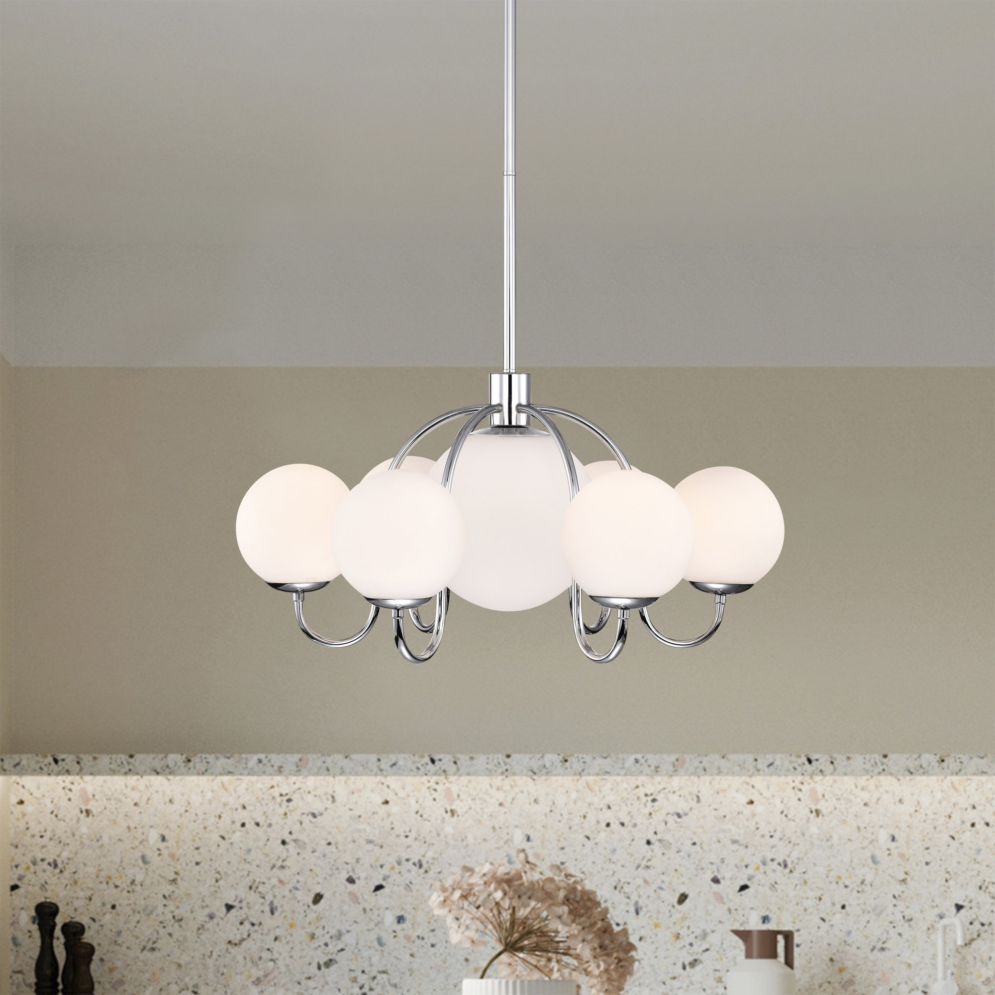 Orren Ellis Yunfei 7 - Light Dimmable Classic / Traditional Chandelier ...