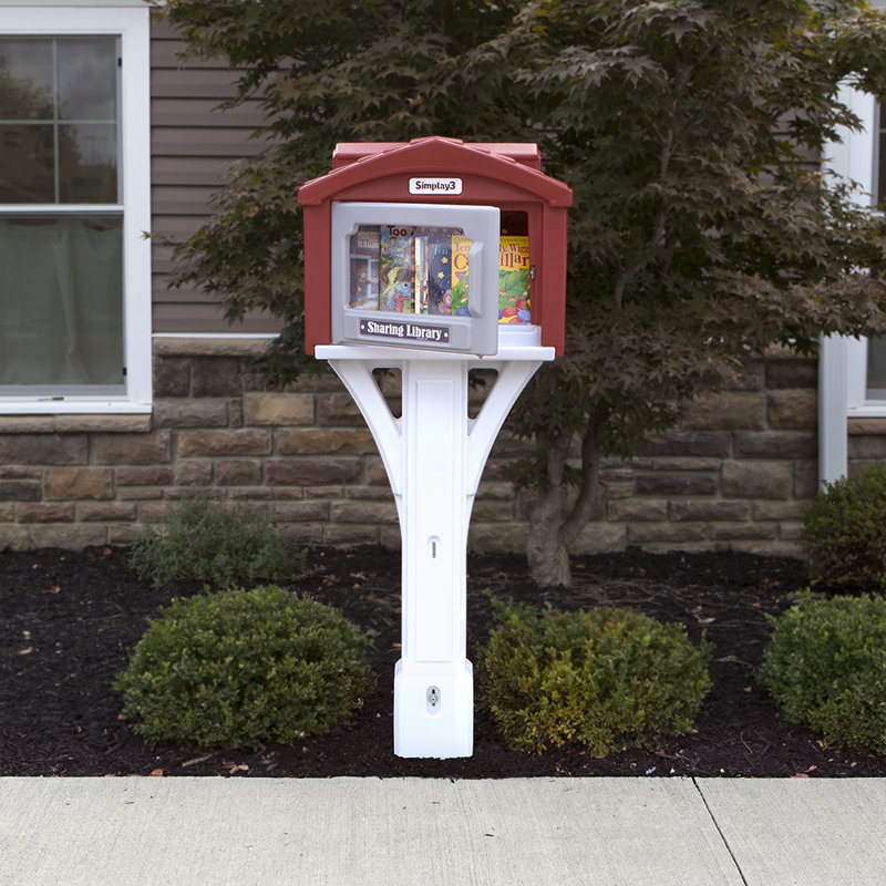 Simplay3 Sharing Library Post Mounted Mailbox | Wayfair