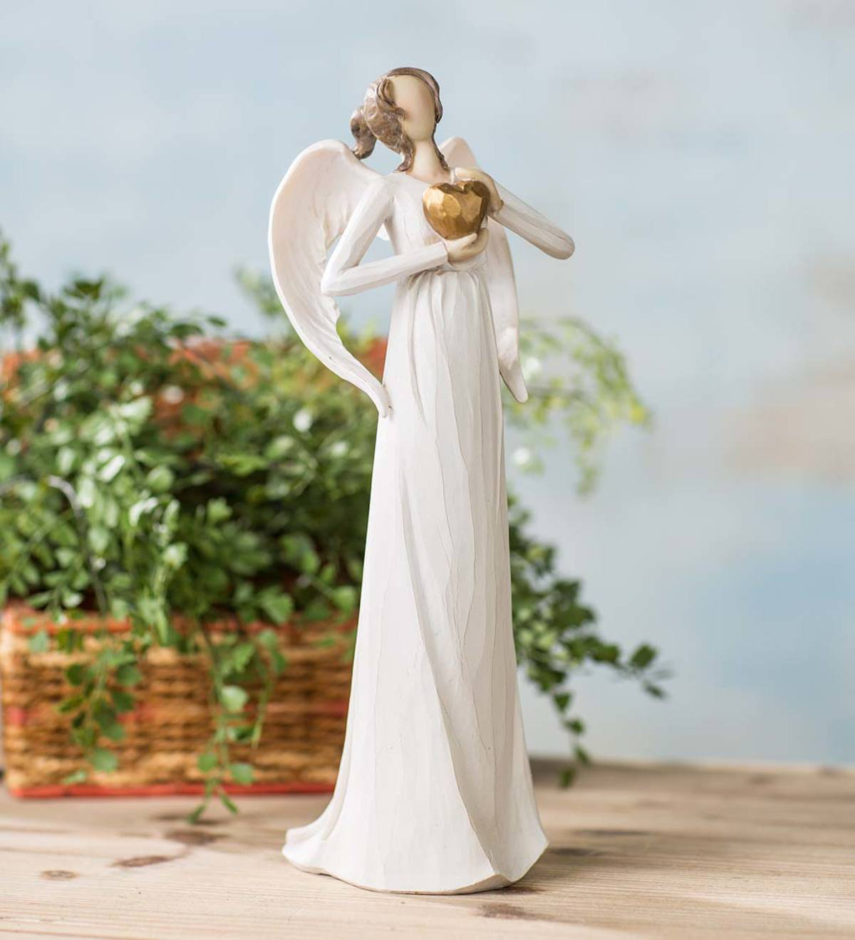 Wind & Weather Angel with Heart Statue & Reviews | Wayfair