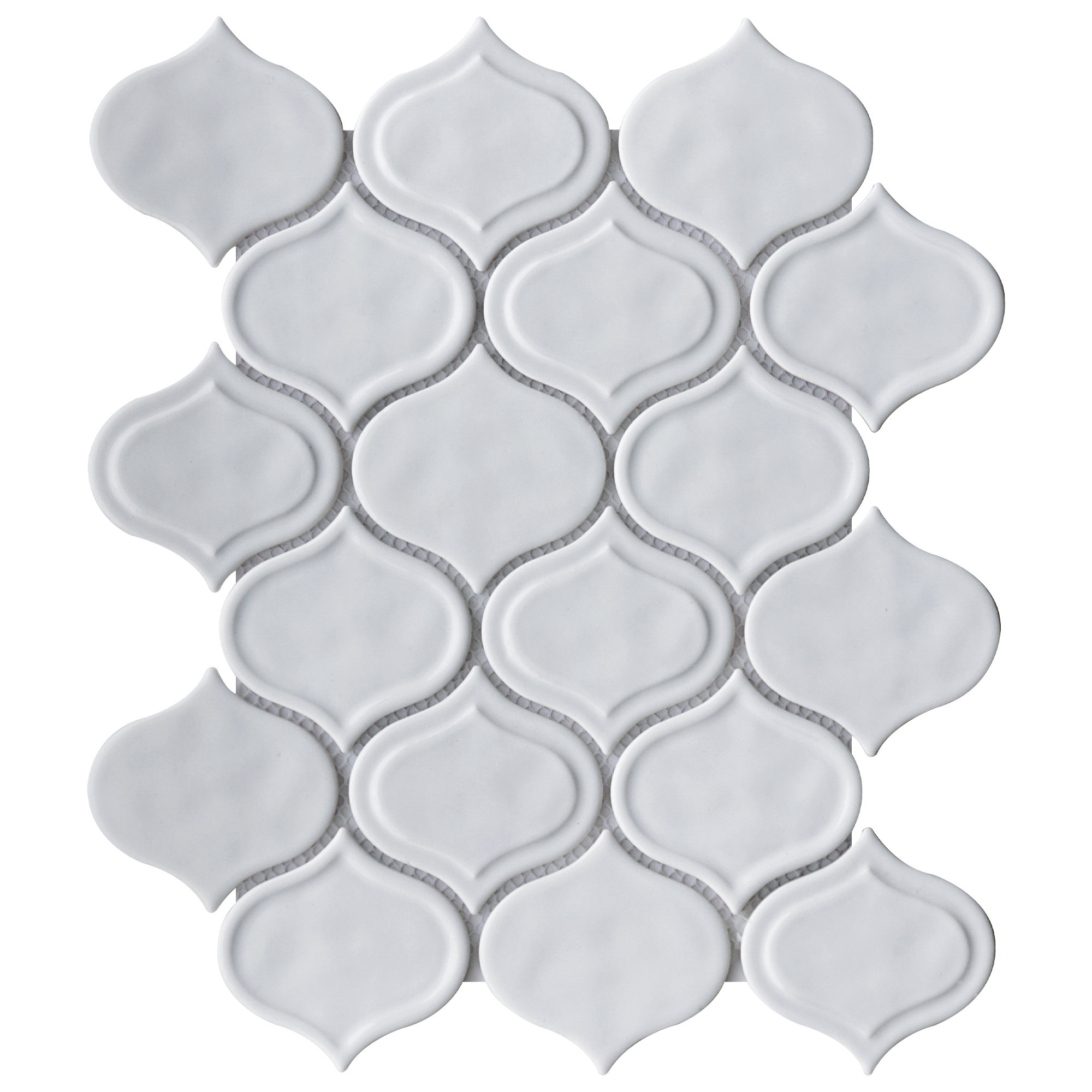 Supreme Tile Jolanda 3" x 3" Glass/Ceramic/Natural Stone Grid Mosaic ...