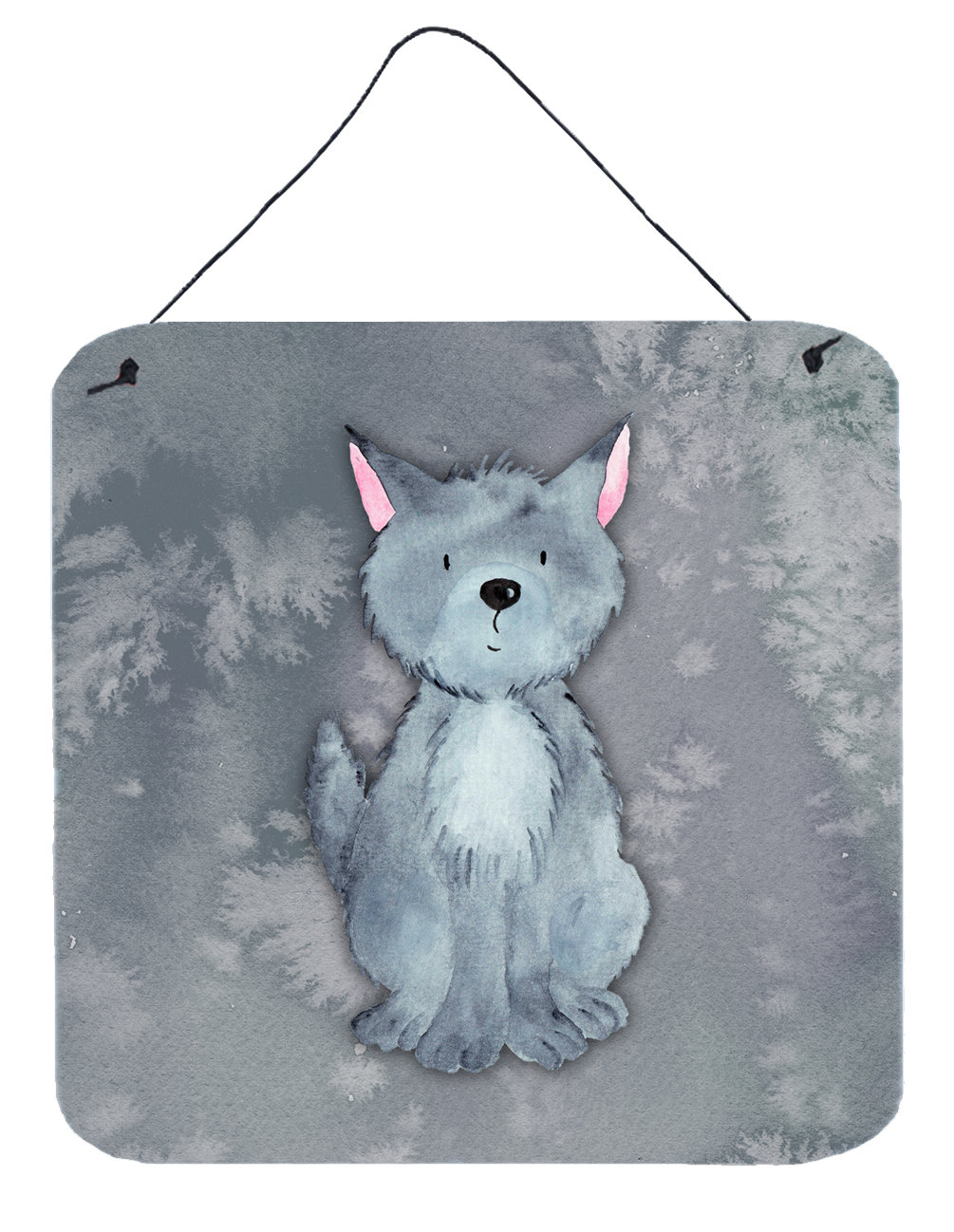 Zoomie Kids Wolf Square Aluminum Wall Décor | Wayfair