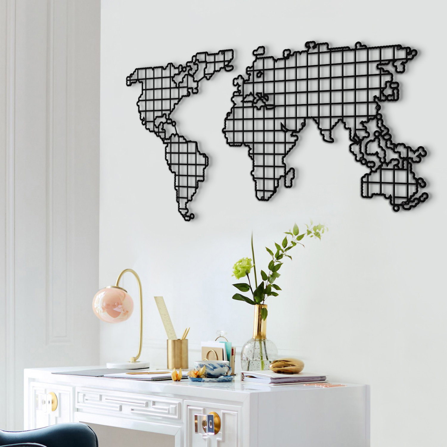17 Stories World Map Wall Décor | Wayfair