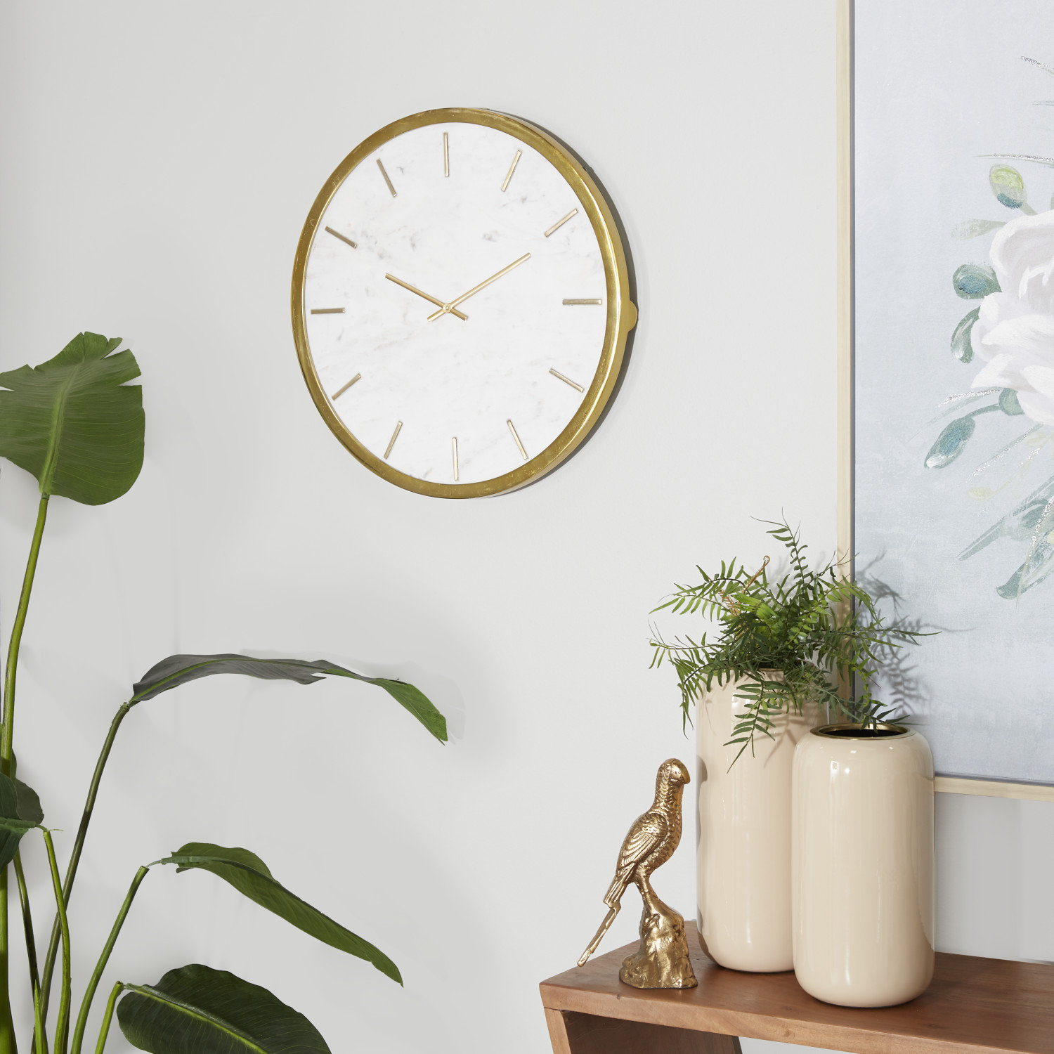 CosmoLiving by Cosmopolitan Metal Wall Clock | Wayfair