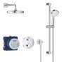 GROHE Grohtherm® Thermostatic Complete Shower System with Rough-in ...