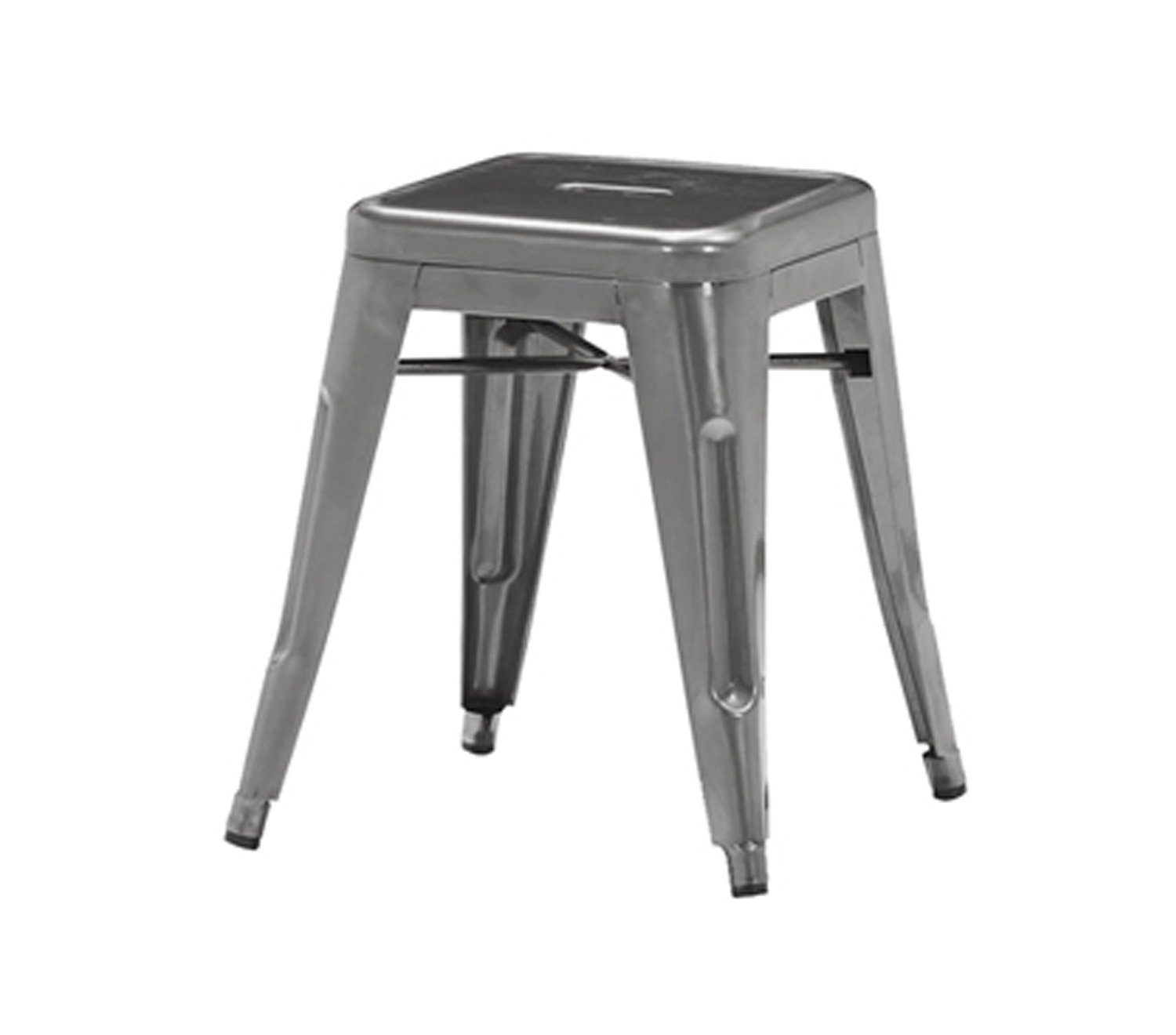 17 Stories Swenson Backless Stackable 18" Metal Stool | Wayfair