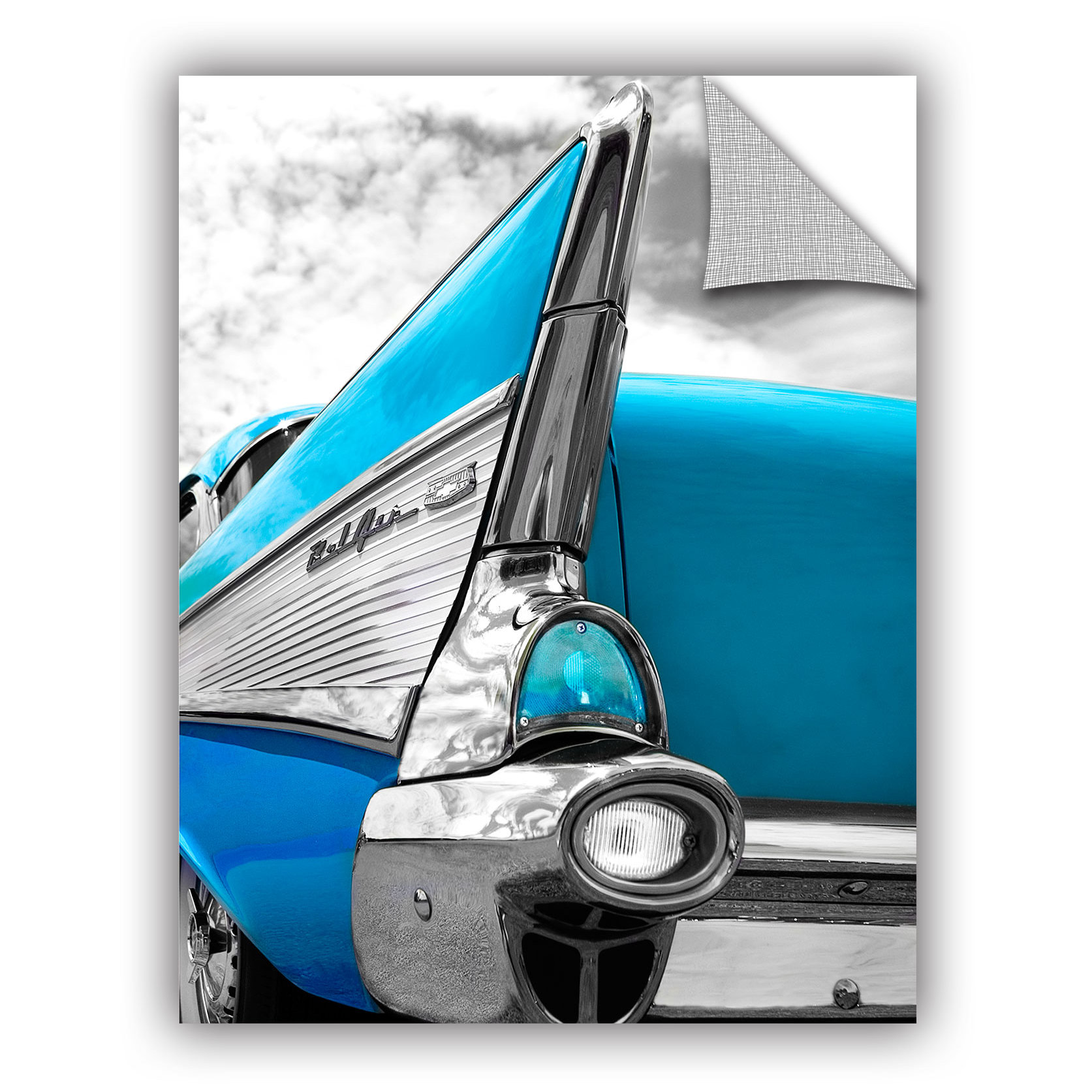 Ebern Designs Richard James Blue 57 Wall Decal | Wayfair