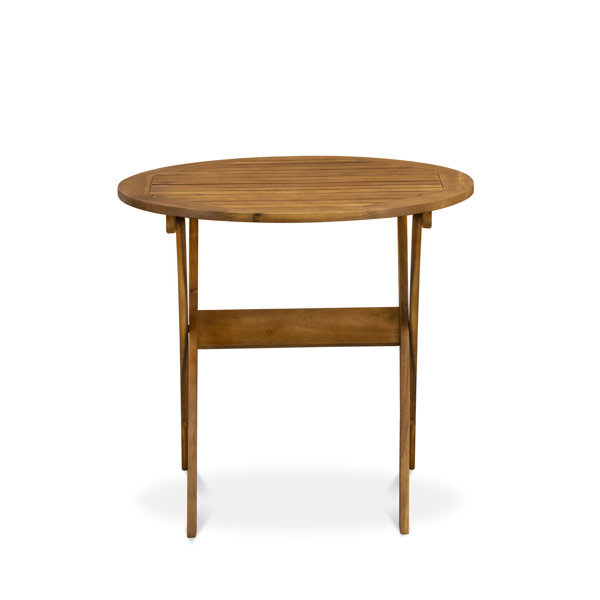 Lark Manor Estaban Folding Wooden Bistro Table & Reviews | Wayfair