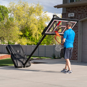 Lifetime Height Adjustable Portable Basketball Hoop (50" Polycarbonate ...